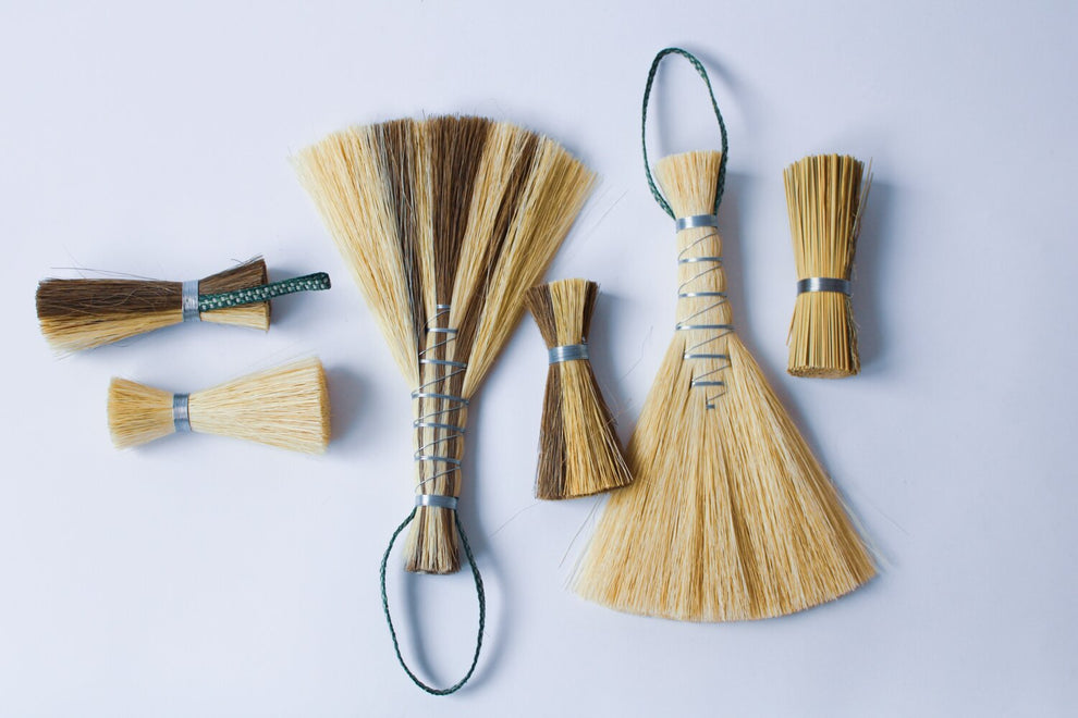 Metal wrapped brushes and brooms – Sunhouse Craft